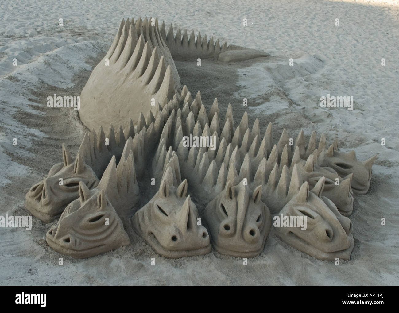 Sandcastles built on beach hi-res stock photography and images - Alamy