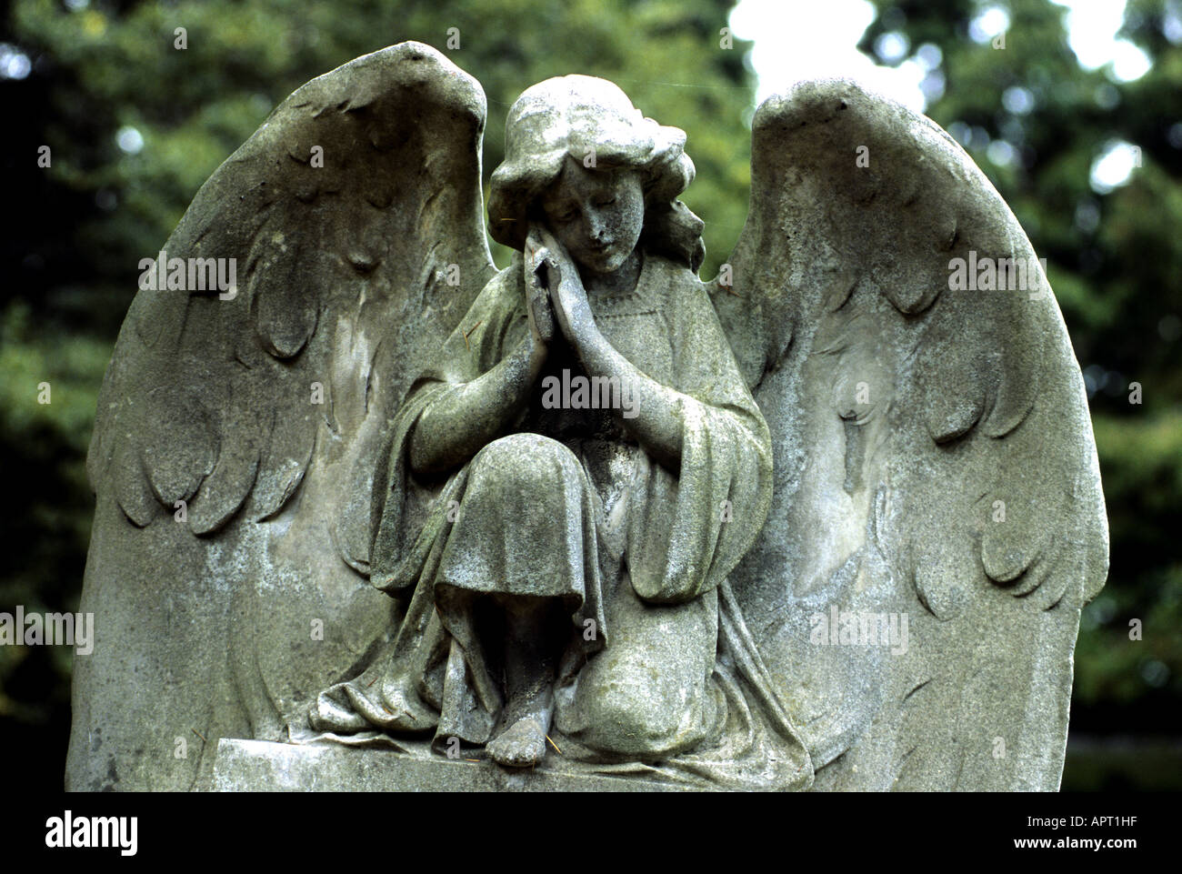 Angel gravestone in London Road Cemetery, Coventry, West Midlands ...