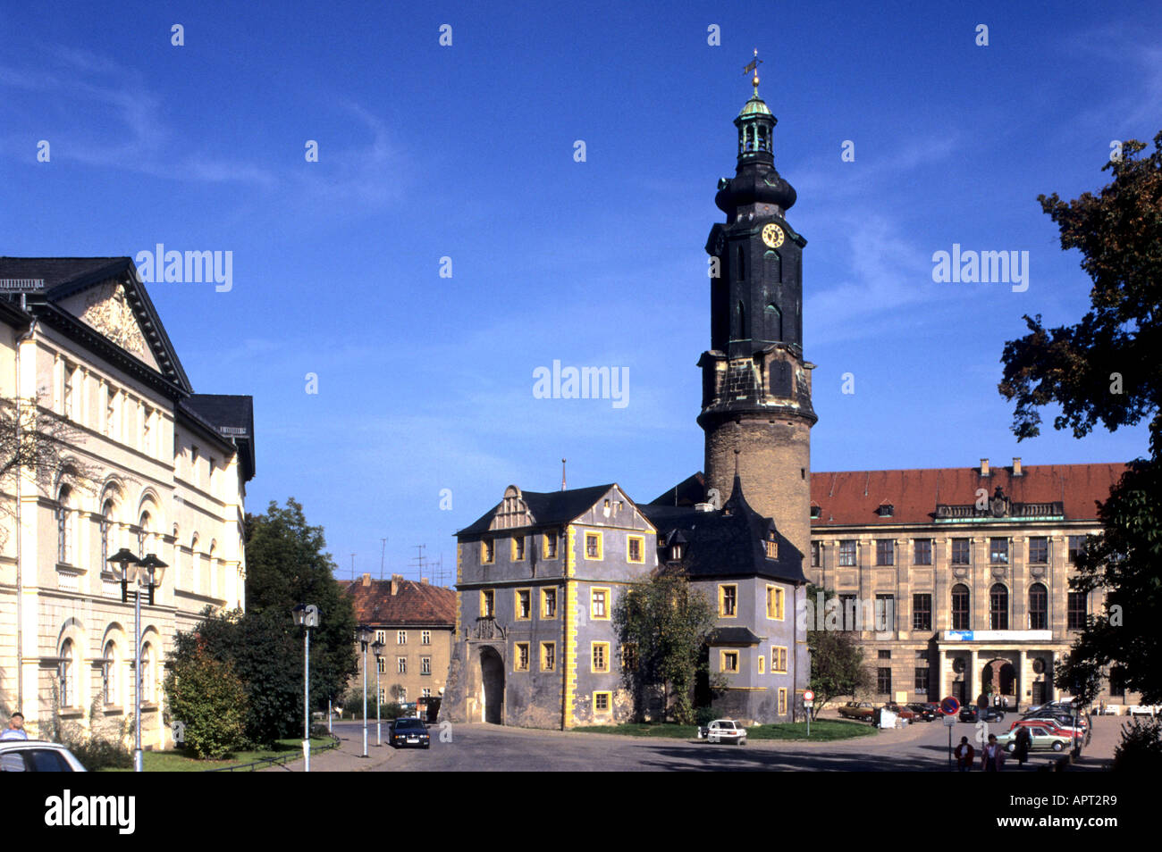 Schloss Castle and Bastille in Weimar Thueringen Weimar Stock Photo - Alamy