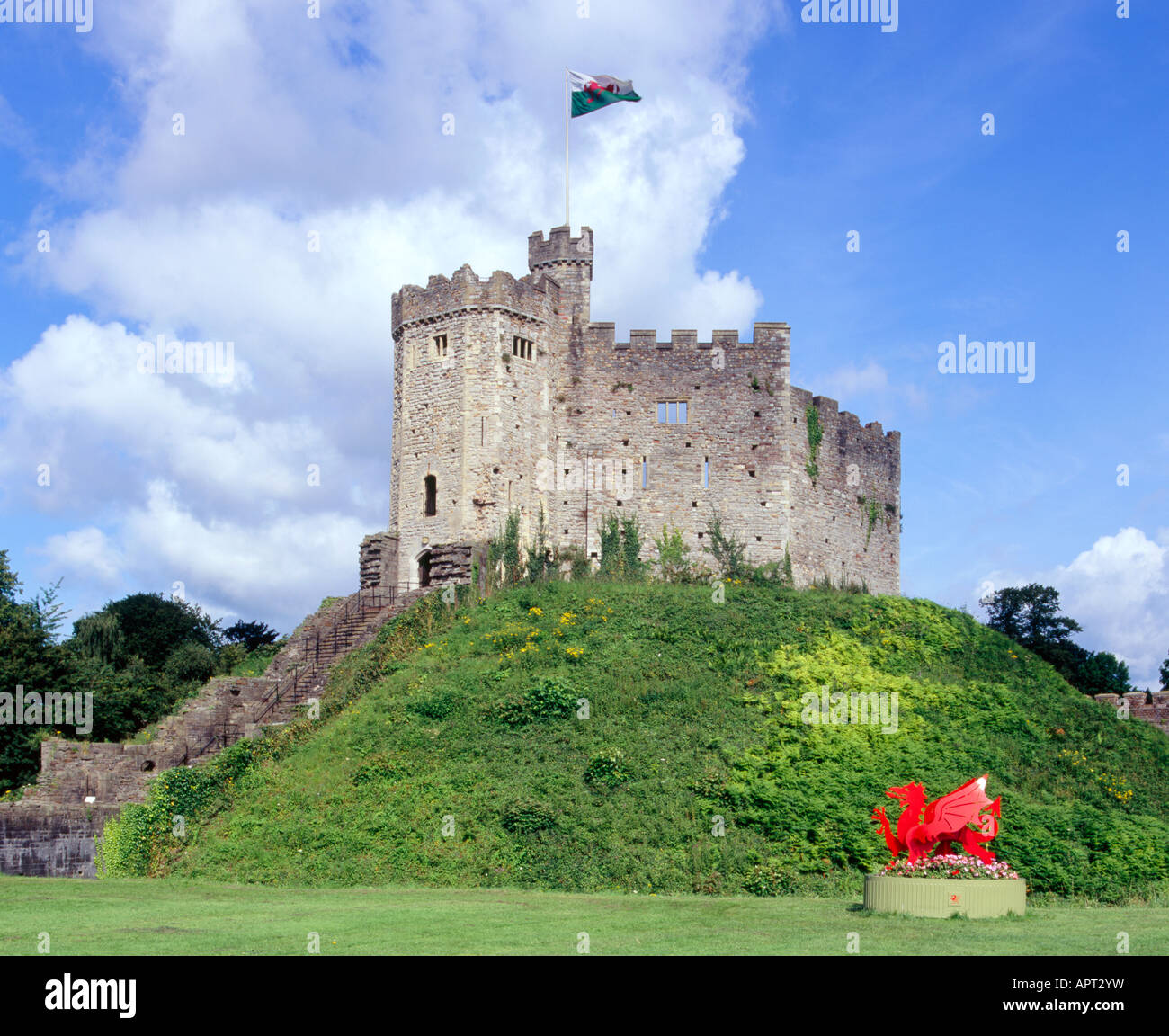 Cardiff Castle Wales Stock Photo - Alamy