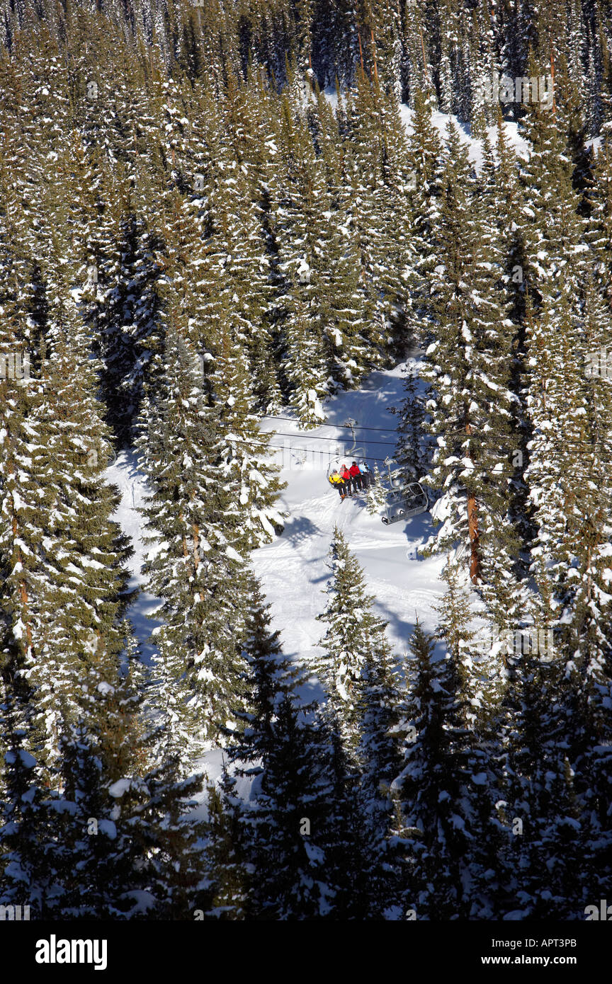 Winter Scene on Vail Mountain Colorado USA Stock Photo - Alamy