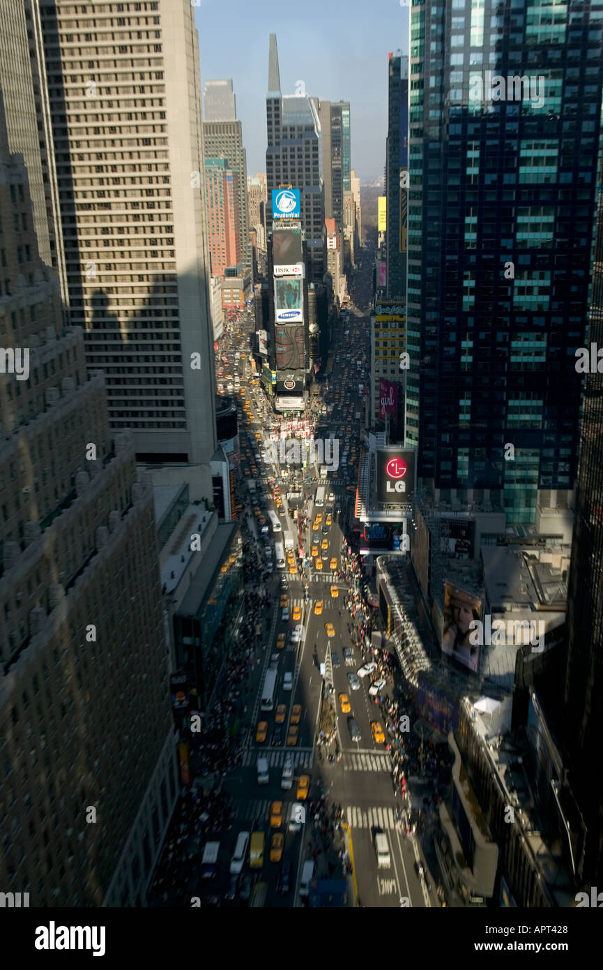 Times square birds eye view hi-res stock photography and images - Alamy