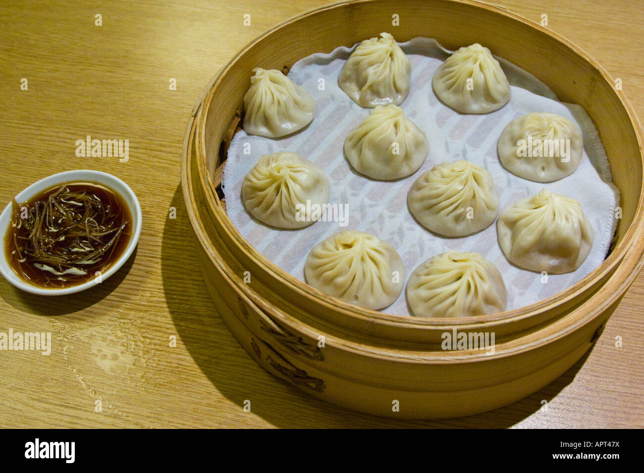 Famous Xiaolongbao Soup Dumplings at Dintaifung Taipei Taiwan Stock ...