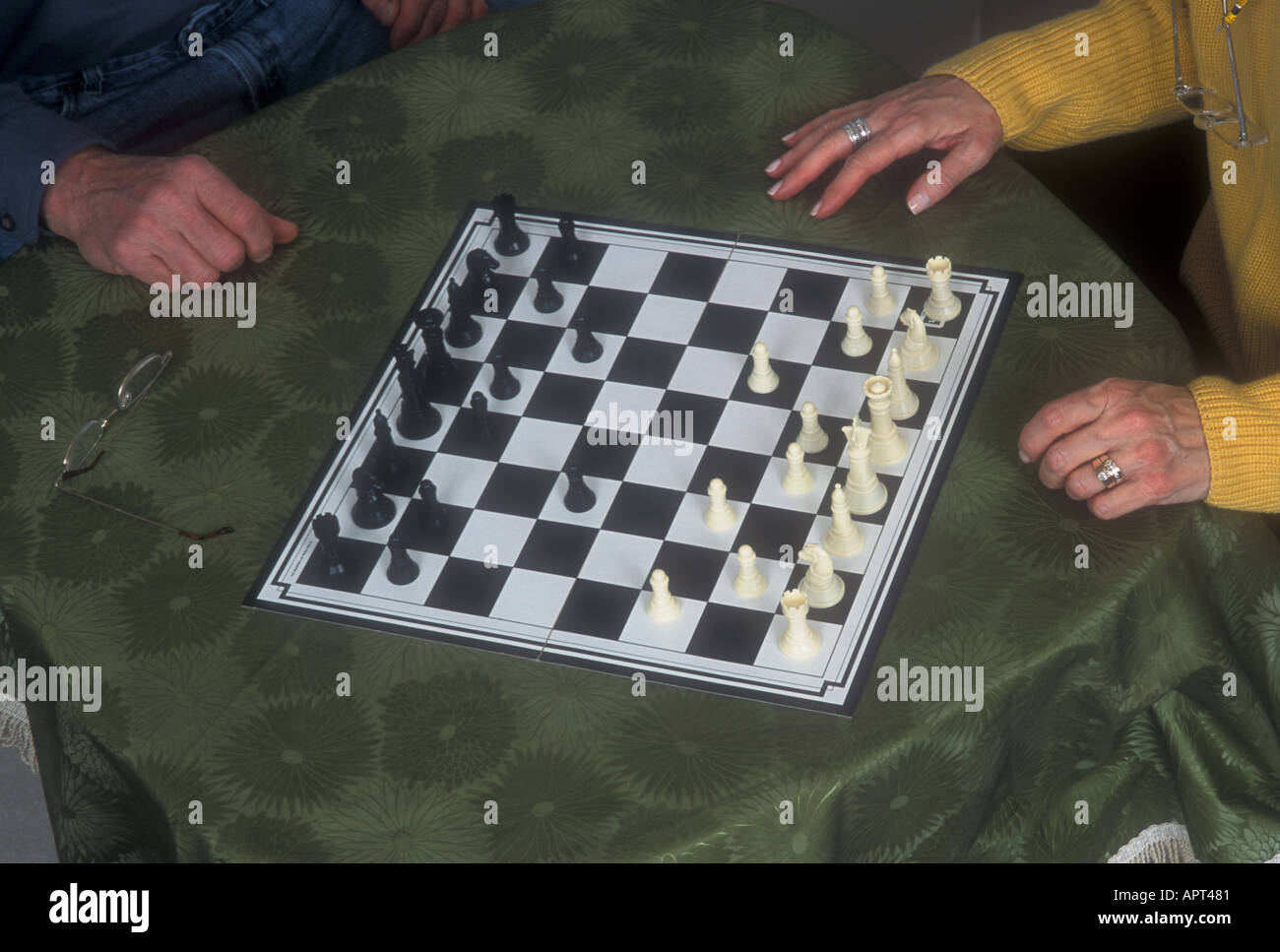 Chess Match Stock Photo - Alamy