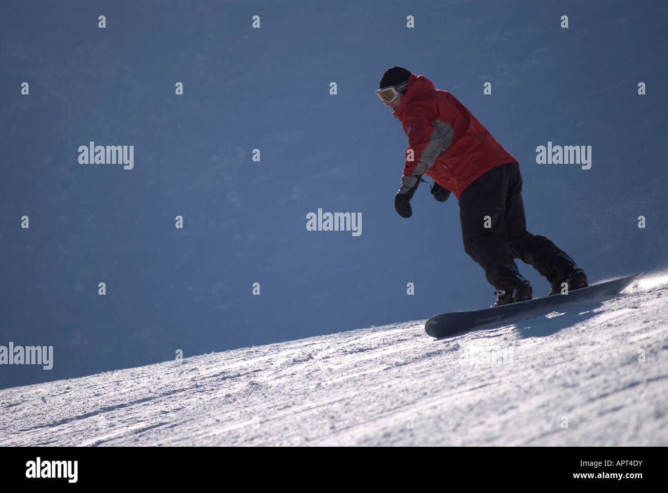 Snowboarder at Stevens Pass, WA Stock Photo - Alamy