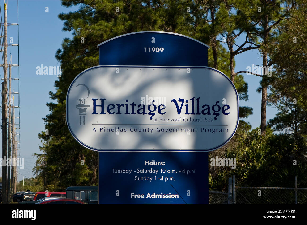 Heritage Village Sign Stock Photo - Alamy