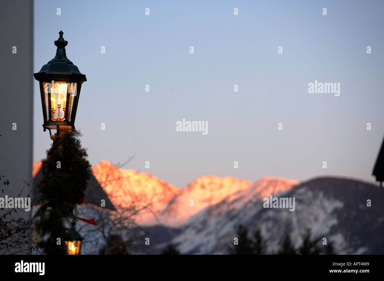 Winter Scene in Vail Village Colorado USA Stock Photo - Alamy
