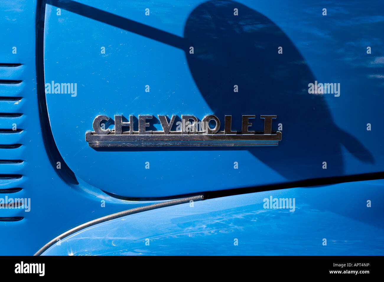 Antique Truck Chevrolet Name Plate Stock Photo - Alamy