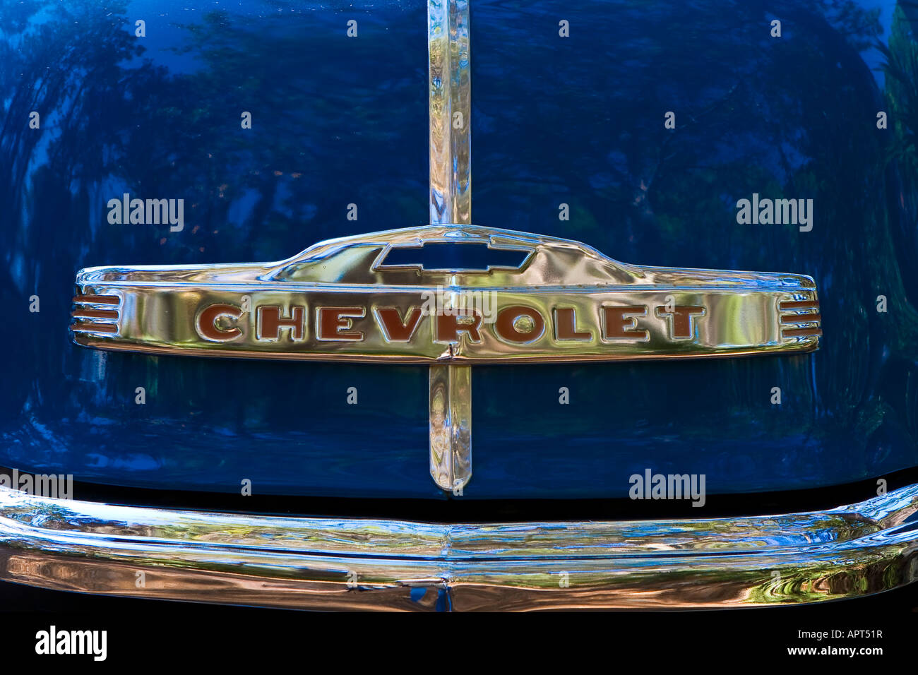 Antique Car Name Plate Chevrolet Stock Photo - Alamy