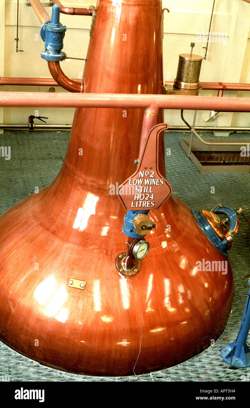 Scotland Whiskey Distillery Stills Tallisker Skye Stock Photo - Alamy