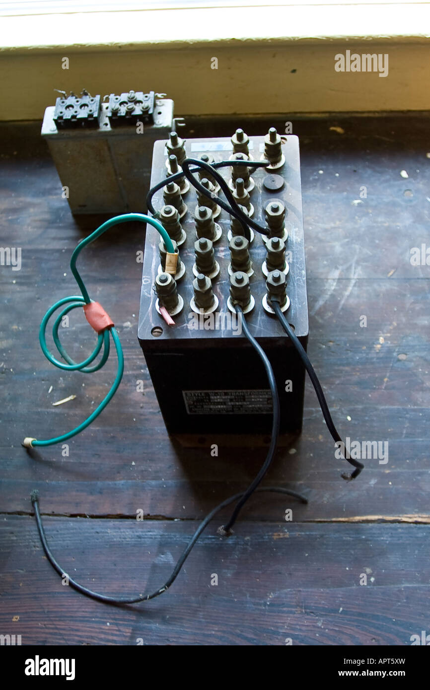 Antique Electrical Connector Box Stock Photo - Alamy