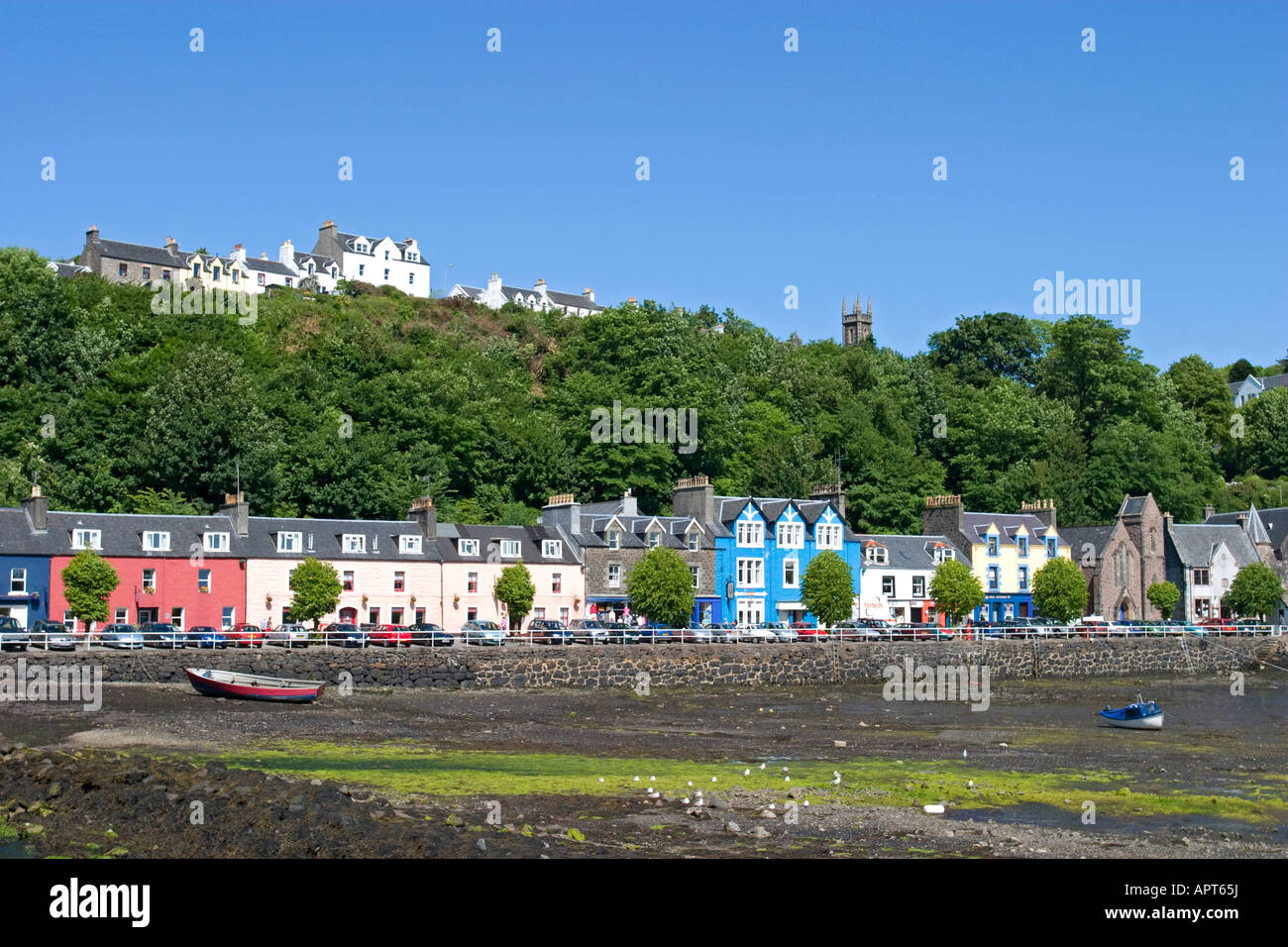 coloured houses Tobermory town Mull Scotland Stock Photo - Alamy