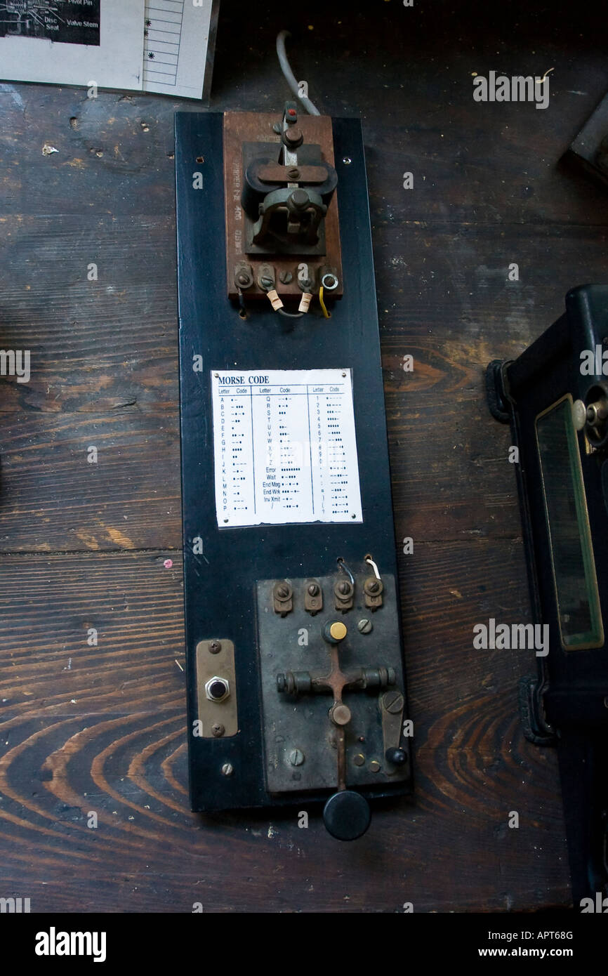 Antique Teletype Machine Stock Photo - Alamy