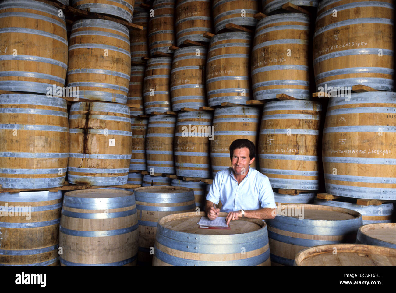 France Cognac Distillery Cellar Cask Barrel Stock Photo - Alamy