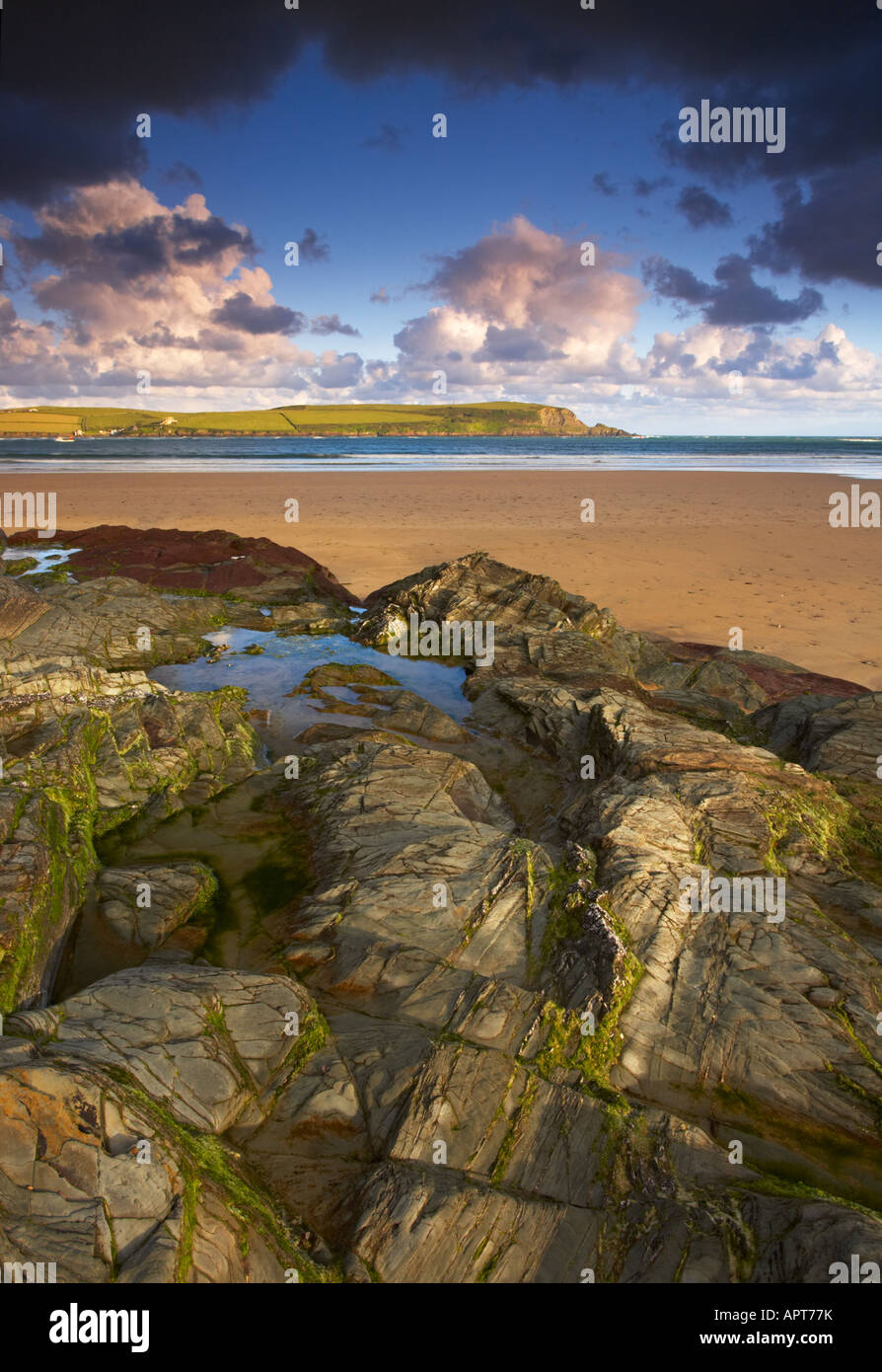 A view towards Stepper Point taken near Rock in North Cornwall Stock ...