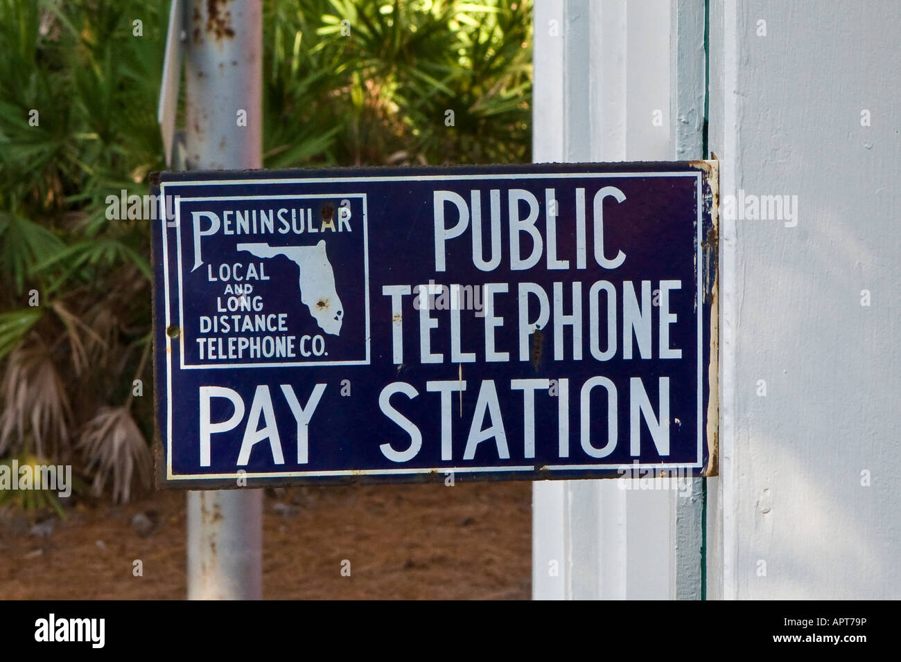 Early 20th Century Public Telephone Pay Station Sign Stock Photo - Alamy