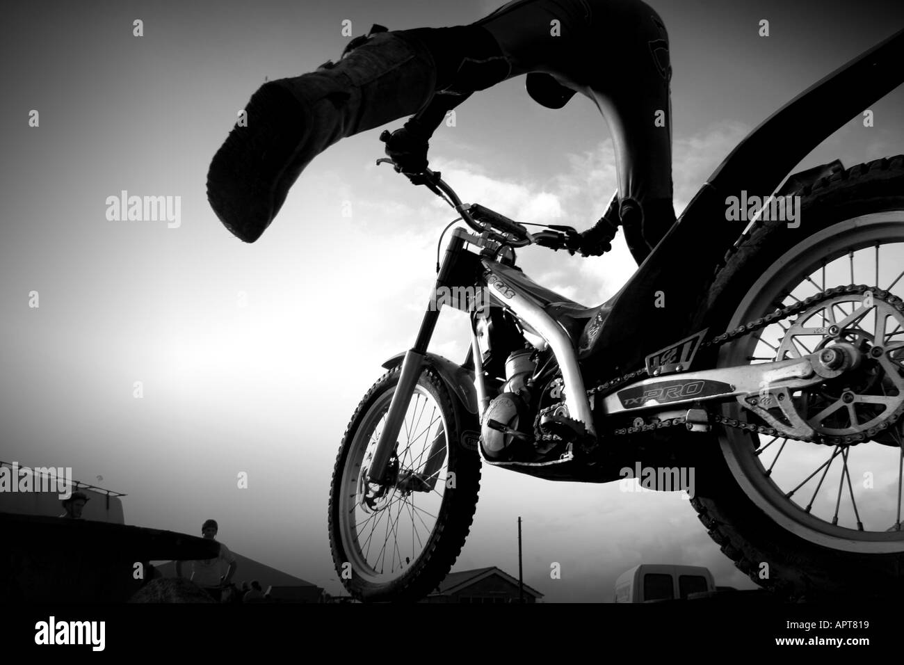 Motorcycle Rider Black and White Stock Photos & Images - Alamy
