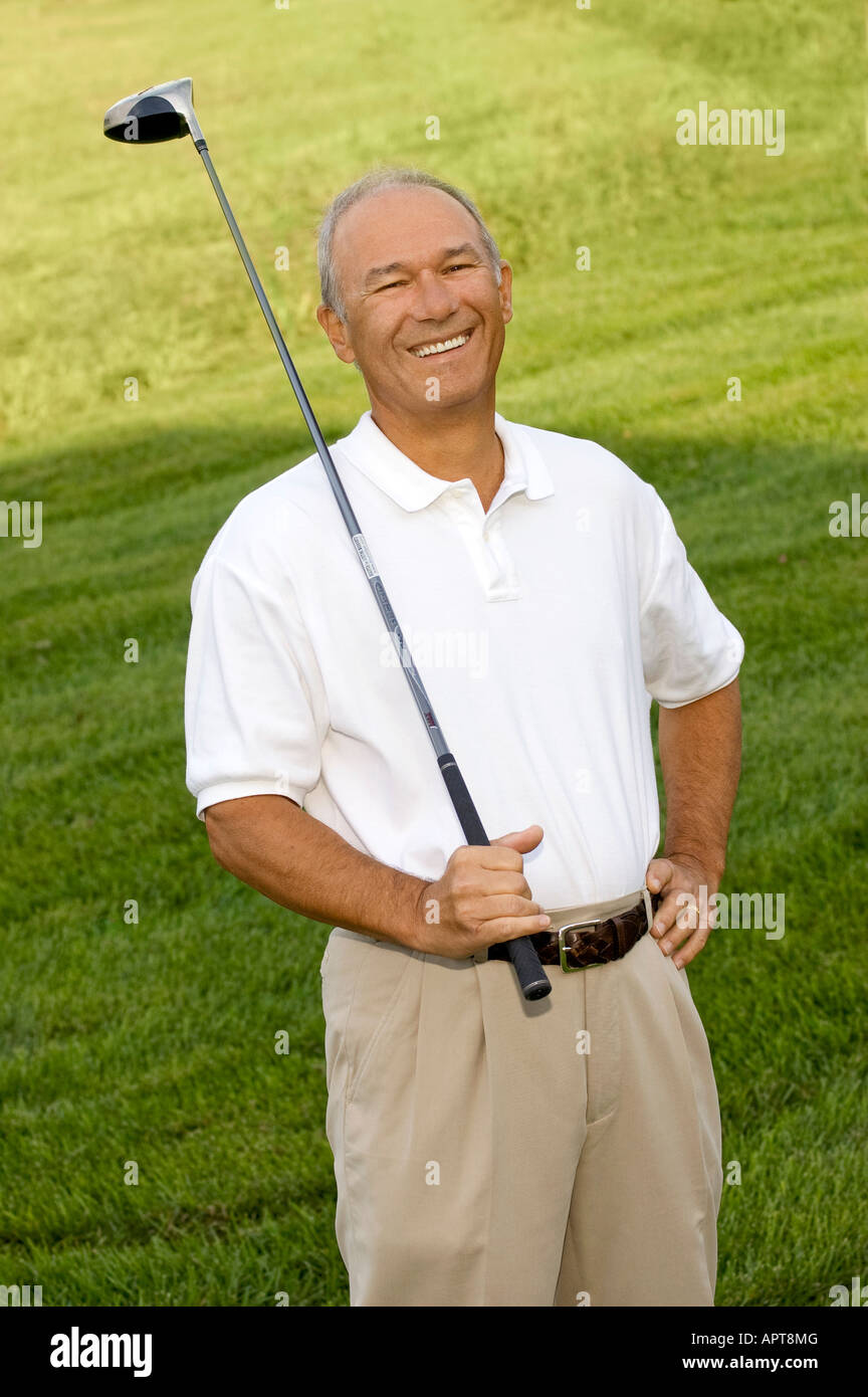 Golf pose hi-res stock photography and images - Alamy