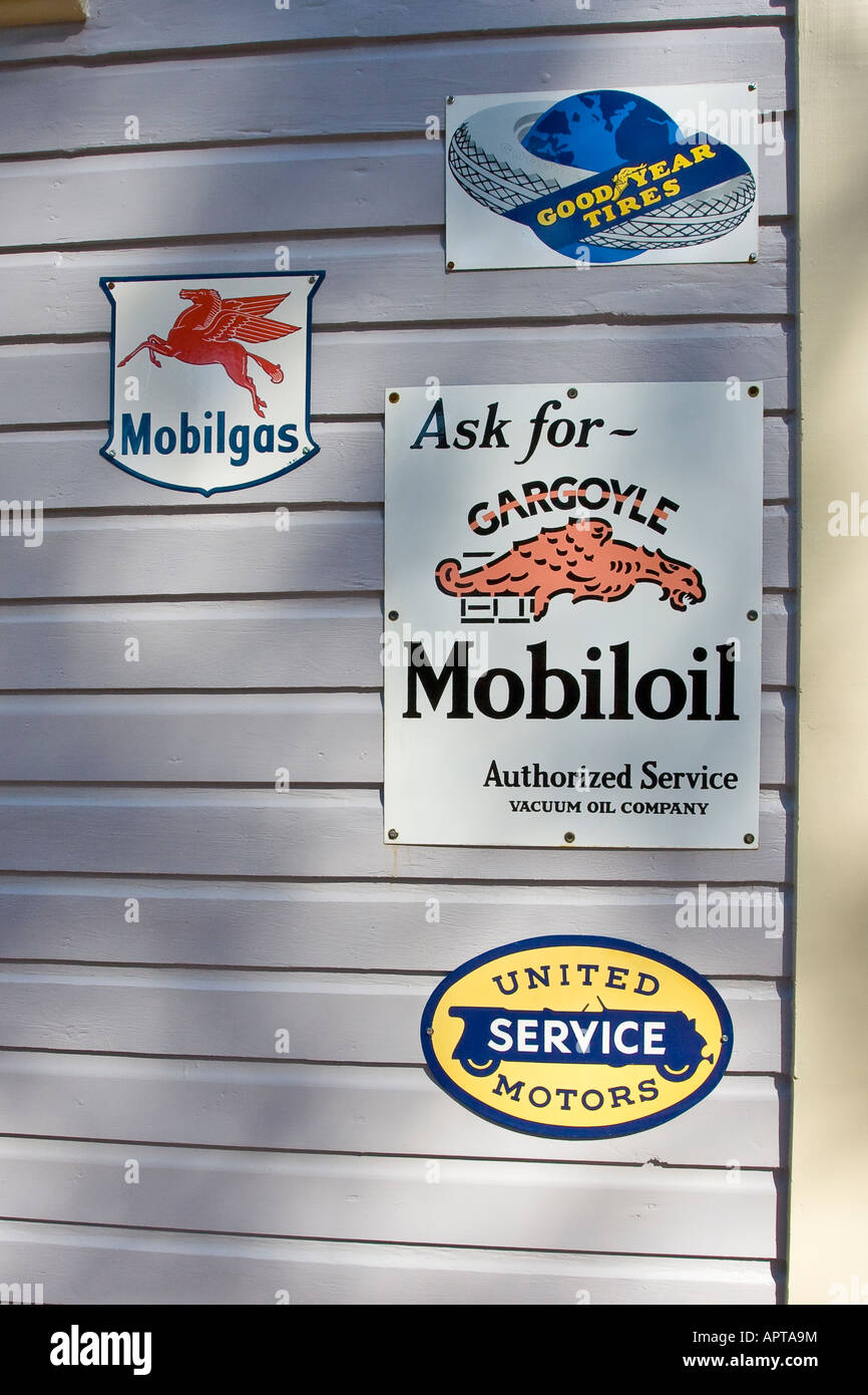 Antique Automotive Service Signs Stock Photo - Alamy