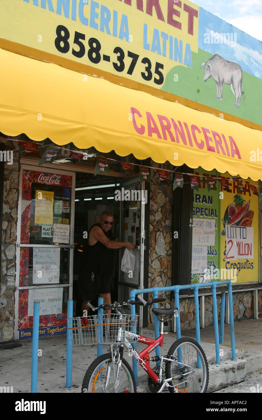 Miami Florida,Little Havana,Calle Ocho,butcher shop carniceria ...