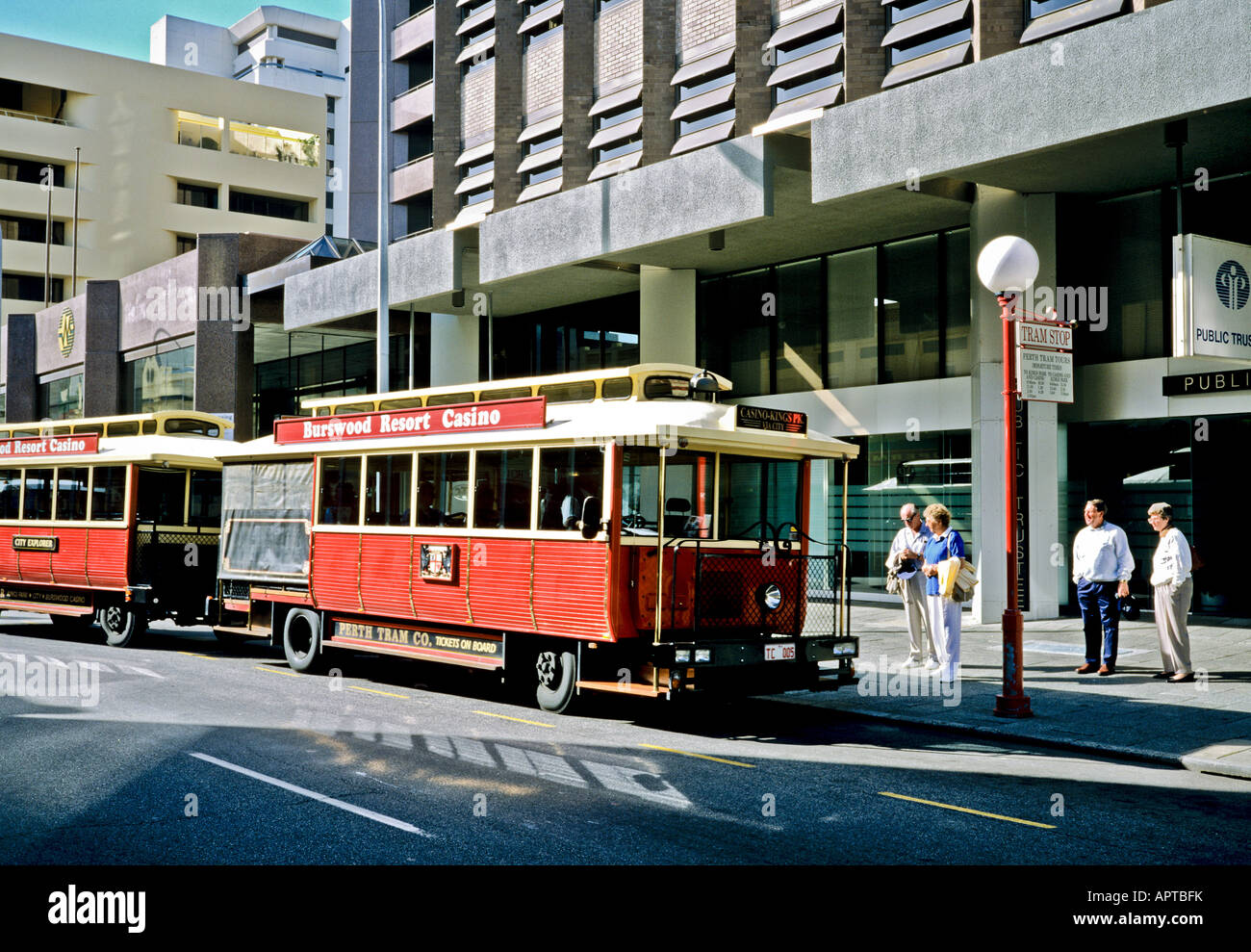 Replica early 19th century trams are an important attraction in Perth ...