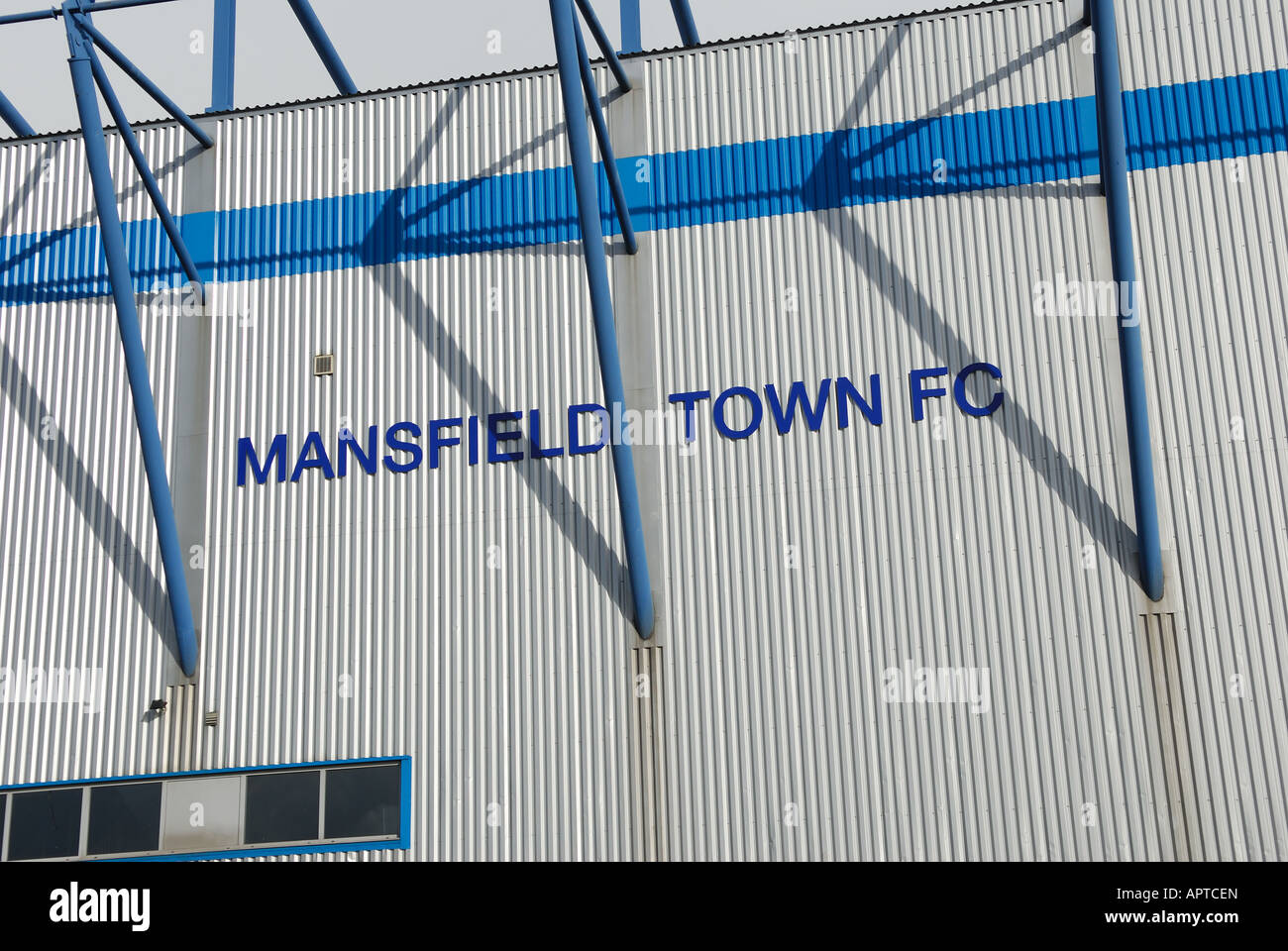 Mansfield Football Ground Stock Photo - Alamy