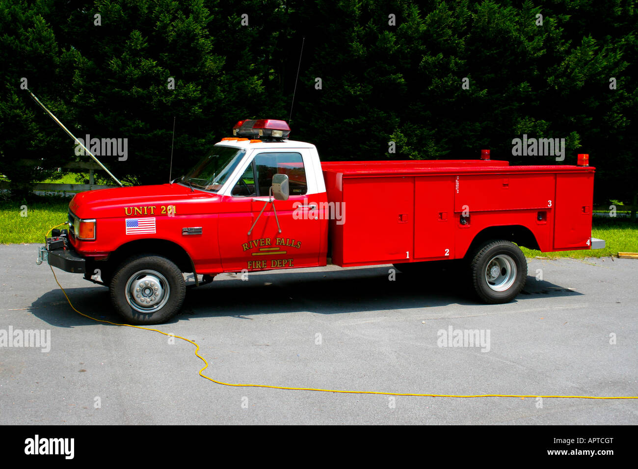 River Falls Fire Department Antique Vintage Water Pumper and Fire ...