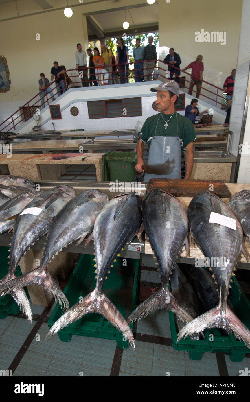 Tuna fish in Mercado dos Lavradores fish market, Funchal ,Madeira ...
