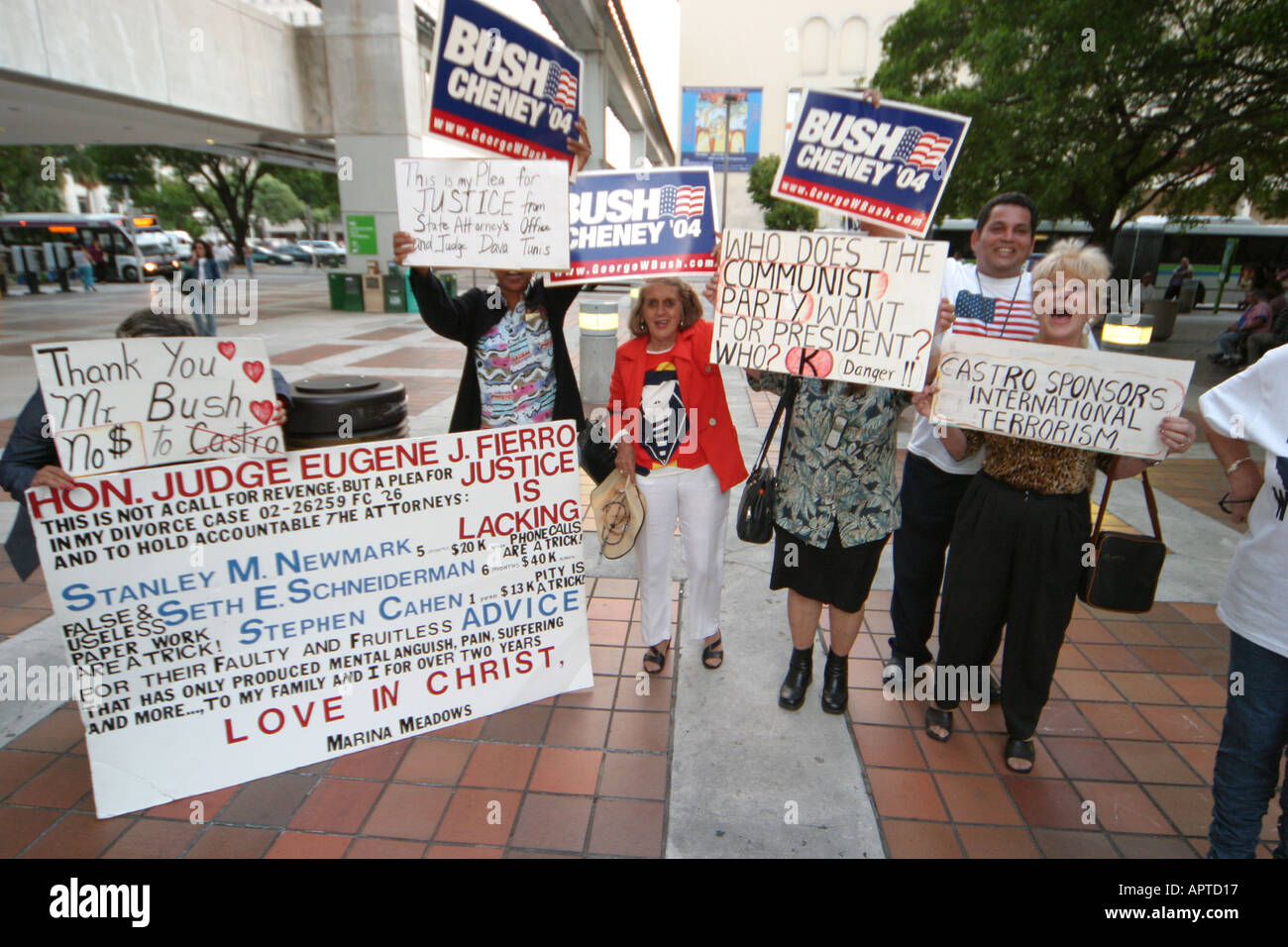 Political candidate signs rally latino hi-res stock photography and ...