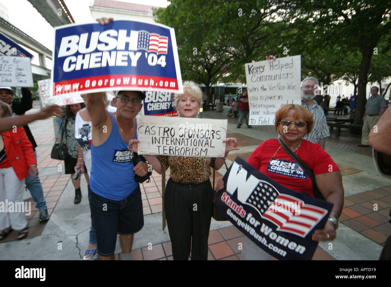 Political candidate signs rally latino hi-res stock photography and ...