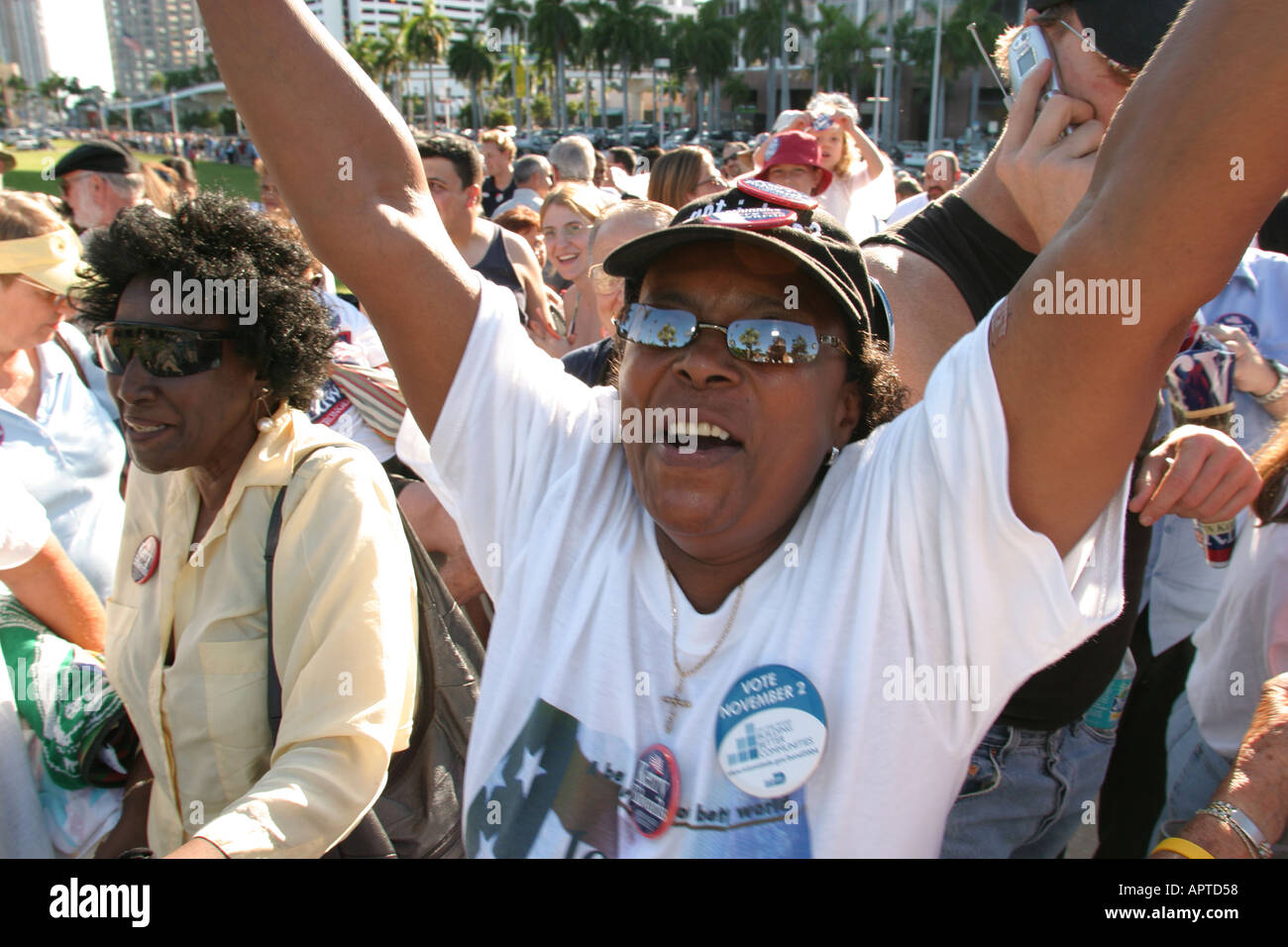 Miami Florida,Bayfront Park,Biscayne Boulevard,Democratic Party ...