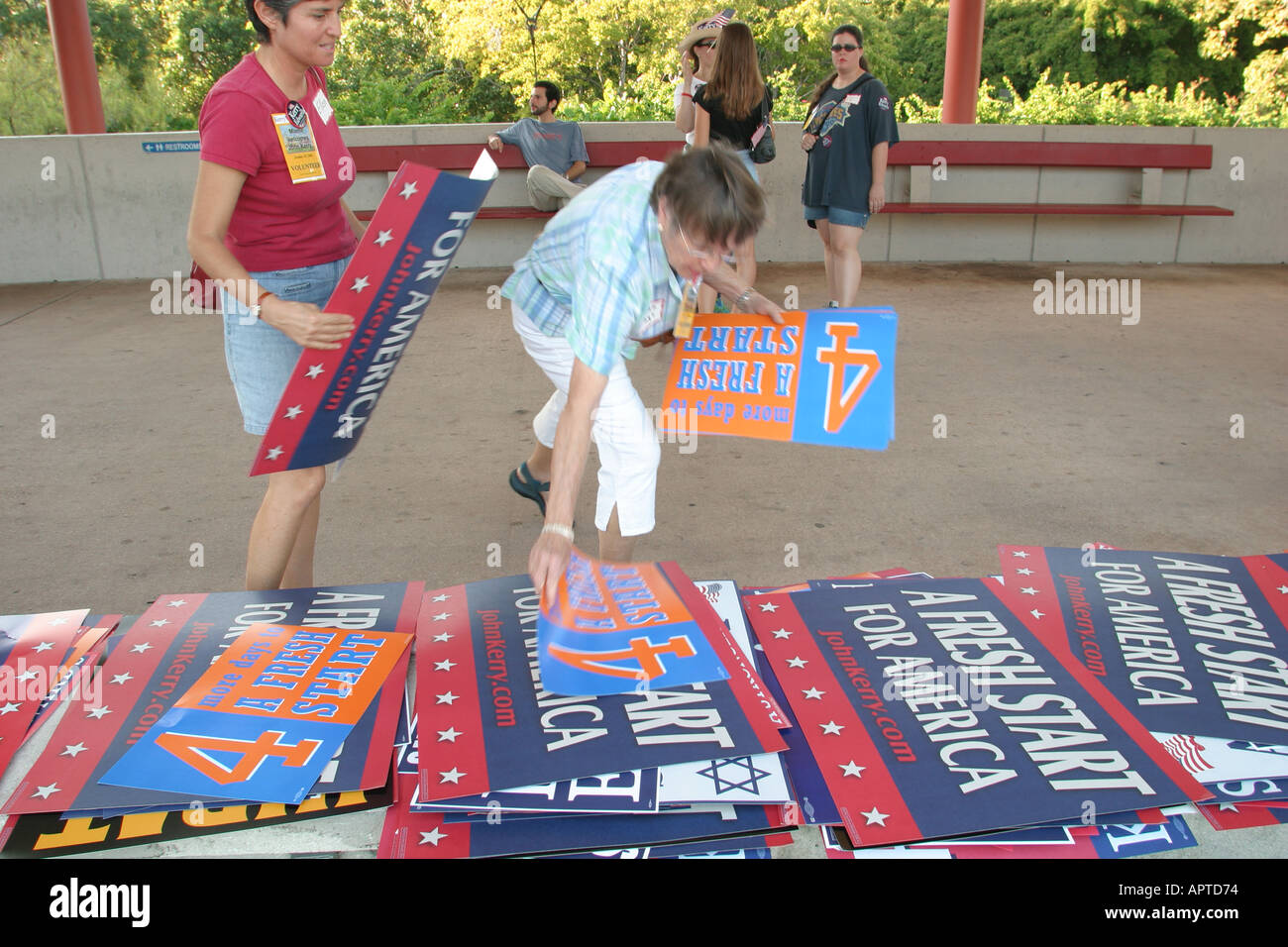 Miami Florida,Bayfront Park,Biscayne Boulevard,Democratic Party ...