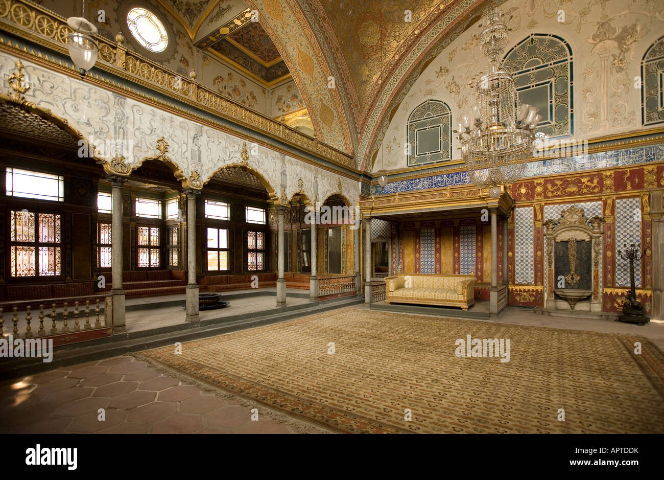 The Imperial Hünkar Hall, Harem, Topkapi Palace Stock Photo - Alamy