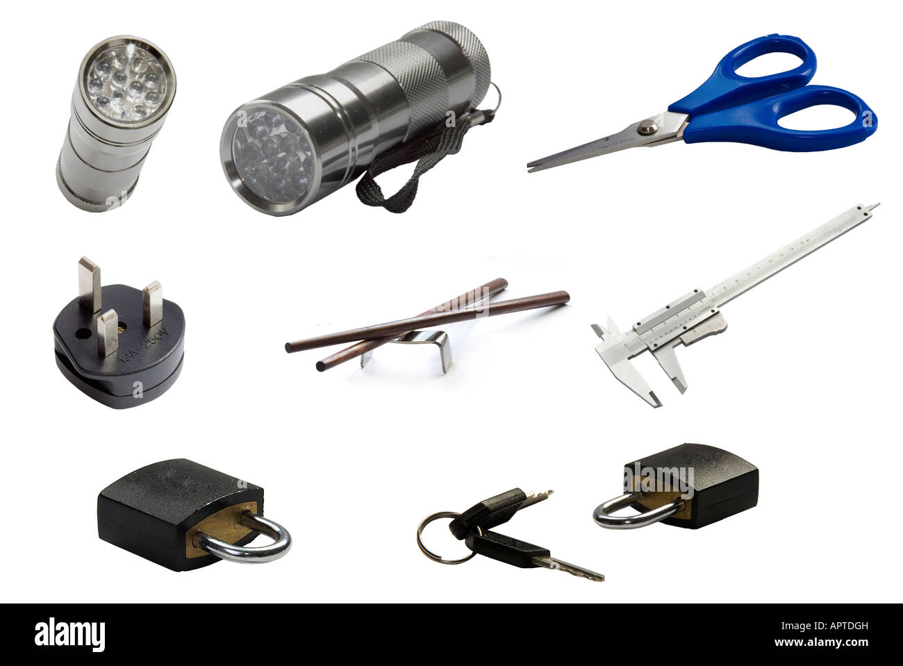 hand light torch isolated in its background Stock Photo - Alamy