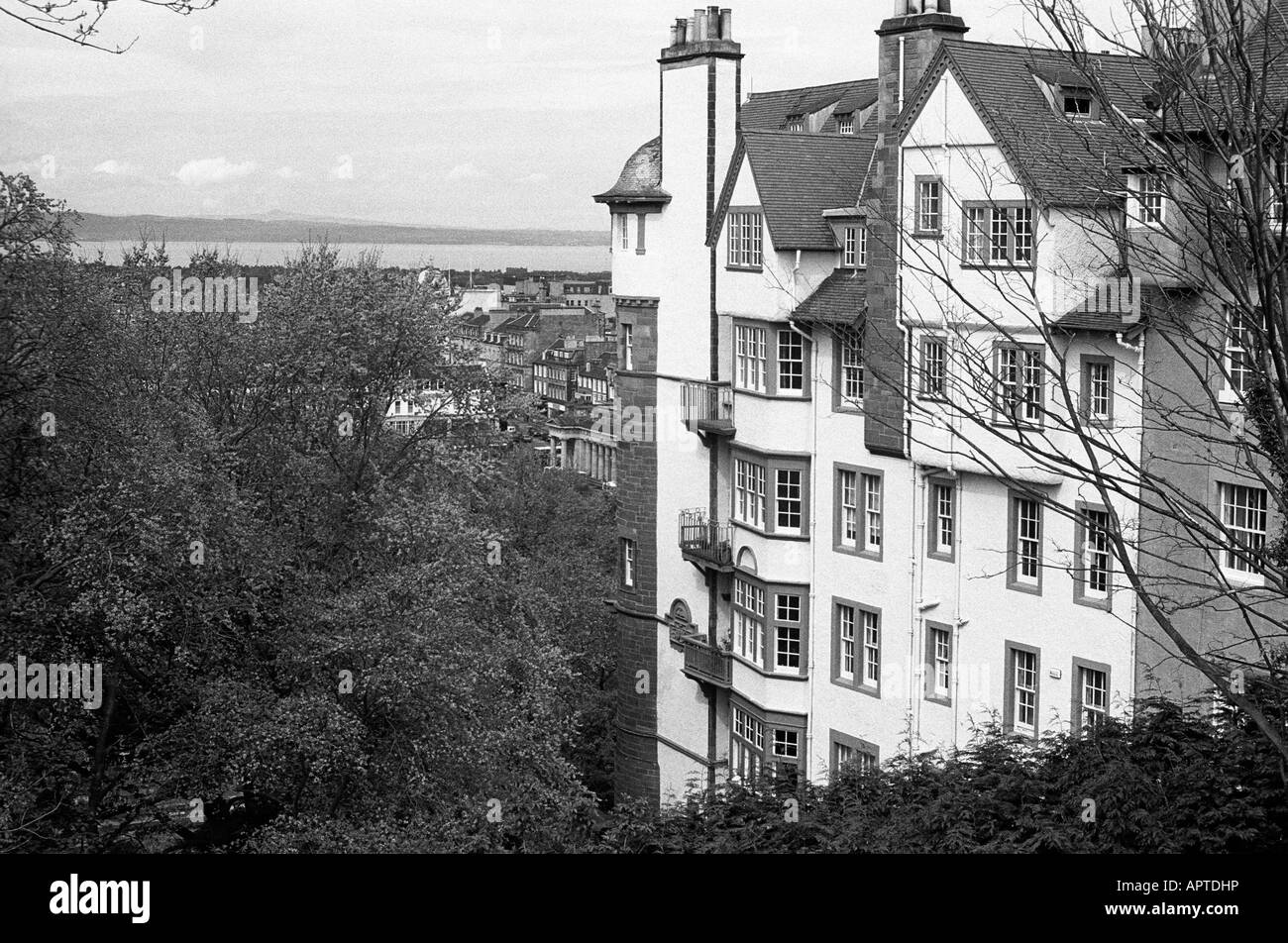 Gardens in old town Black and White Stock Photos & Images - Alamy