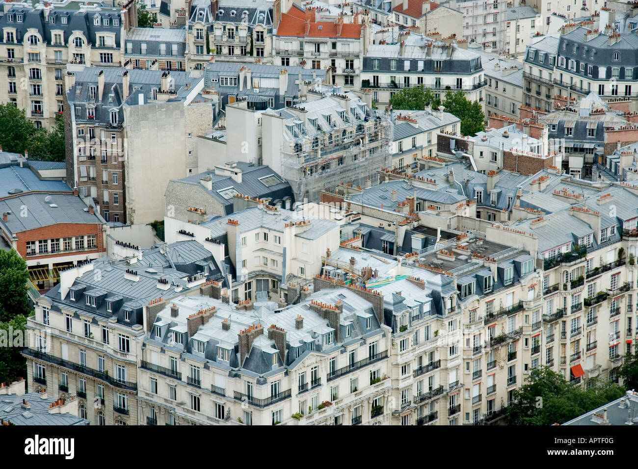 Rooftops in Paris, France Stock Photo - Alamy
