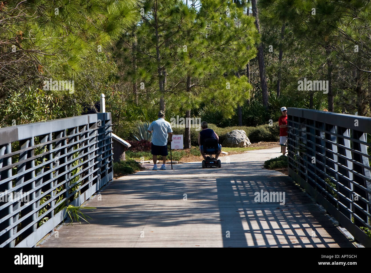 Handicap Accessible Footbridge Stock Photo - Alamy