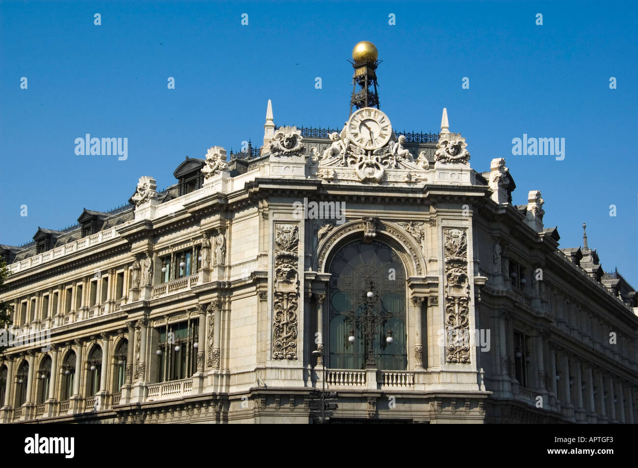 The Neo Baroque Bank of Spain building Banco de España Madrid Spain ...