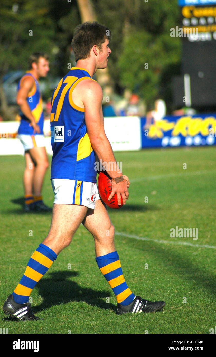 Australian aussie rules football footy ball hi-res stock photography ...