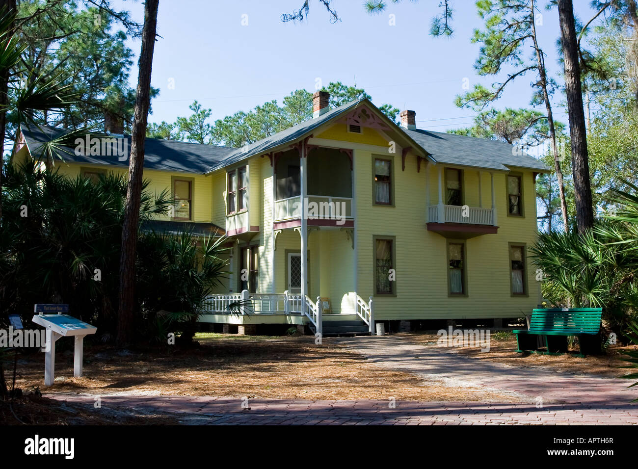 Classic mid to late 19th century Florida architecture Stock Photo - Alamy
