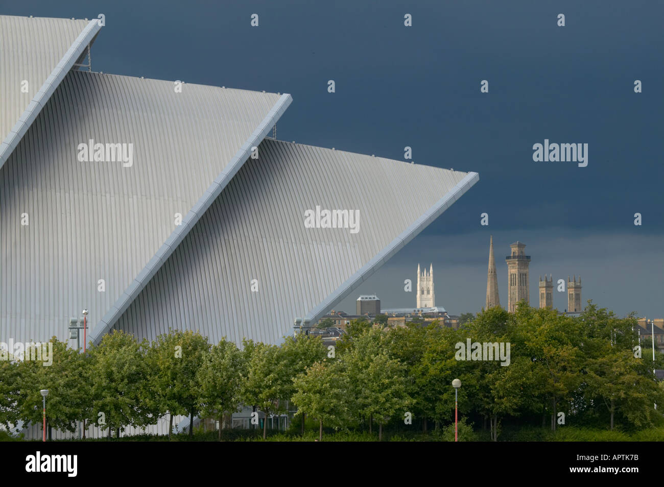 The Armadillo building SECC on the banks of the River Clyde Glasgow ...