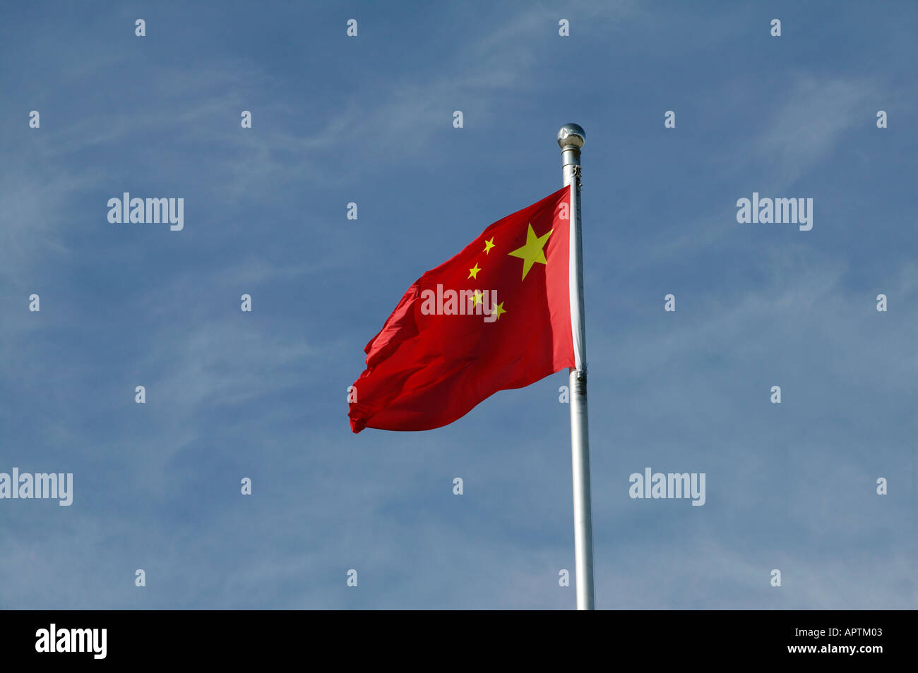 China Tibet Lhasa Chinese flag Photo ANGELO CAVALLI Stock Photo - Alamy