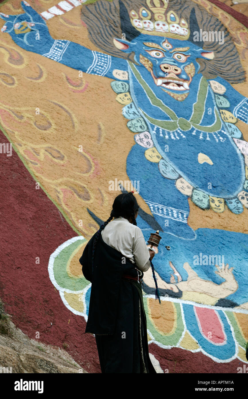 China Tibet Lhasa Pilgrim Photo ANGELO CAVALLI Stock Photo - Alamy