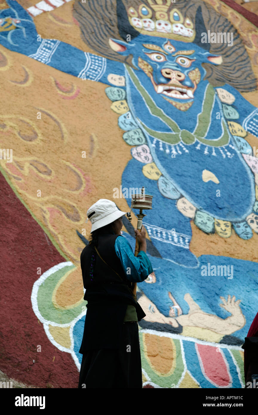 China Tibet Lhasa Pilgrim at Sera Monastery Photo ANGELO CAVALLI Stock ...