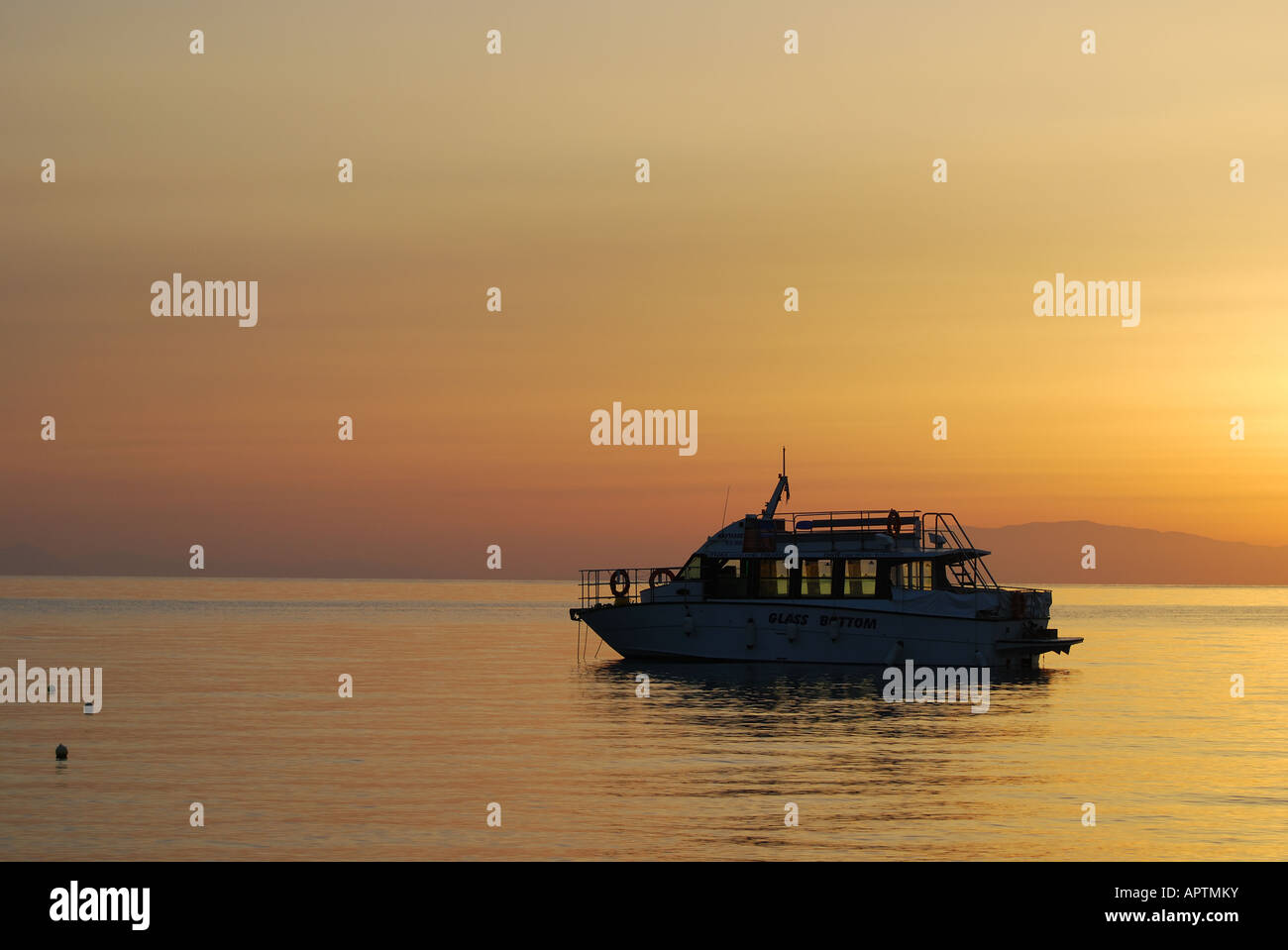 glass bottomed boat no 2 skala kephalonia greece number 2631 Stock ...