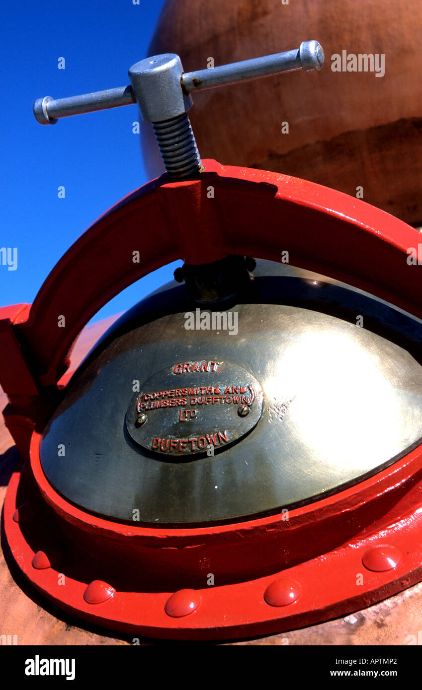 Scotland Whiskey Distillery Stills Glenfarclas Stock Photo - Alamy