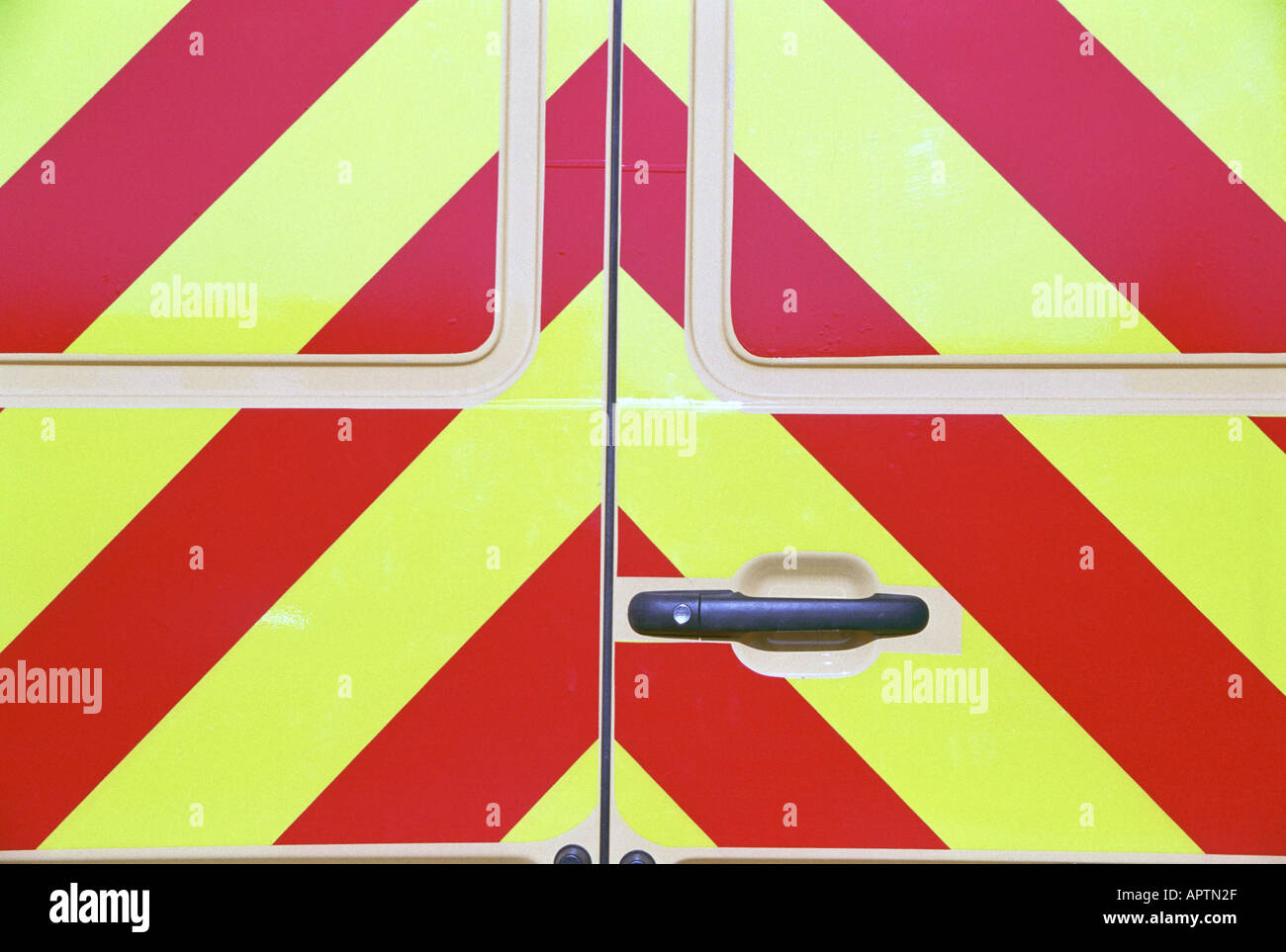 back door of emergency services vehicle Stock Photo - Alamy