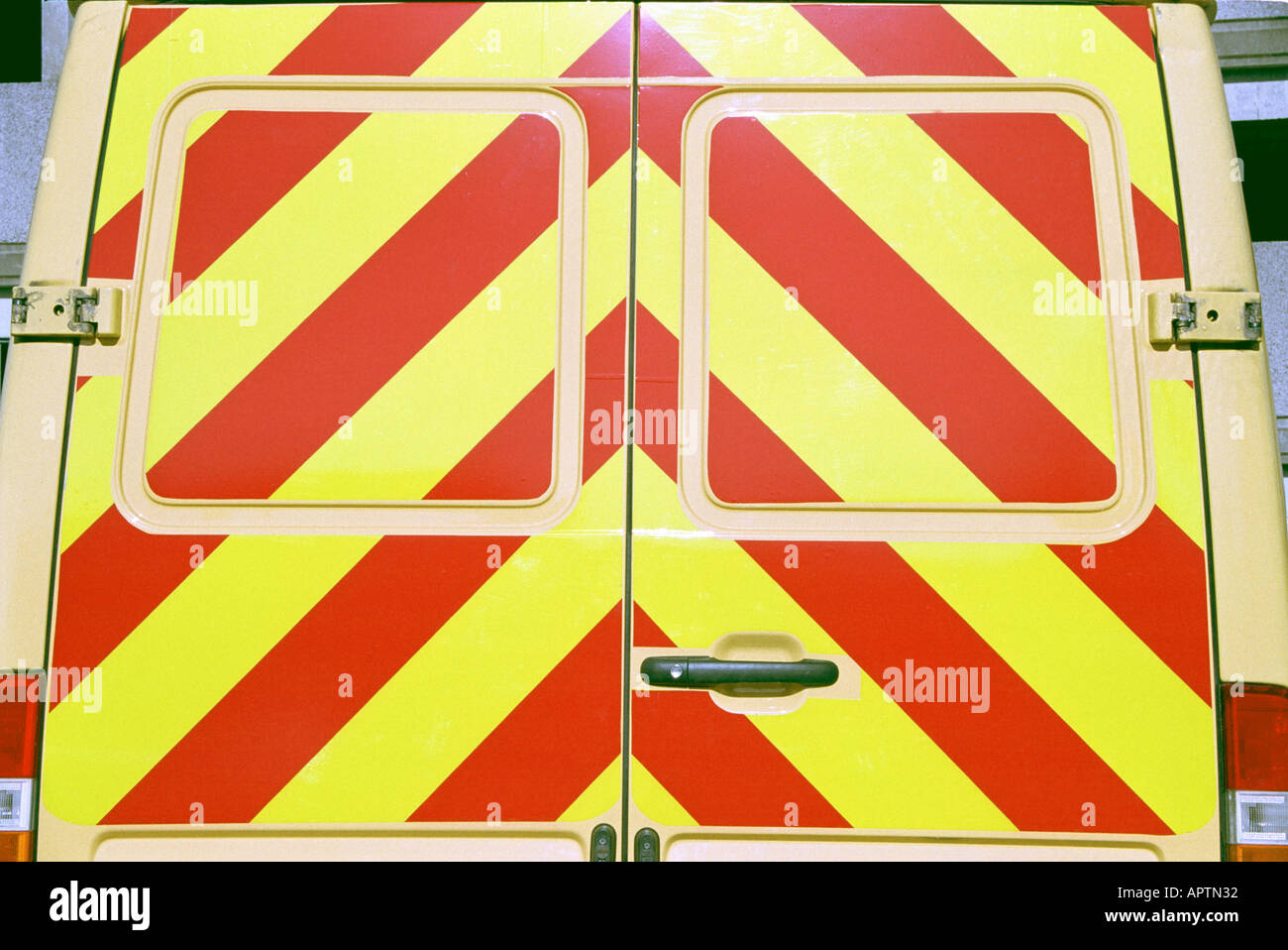 back door of emergency services vehicle Stock Photo - Alamy