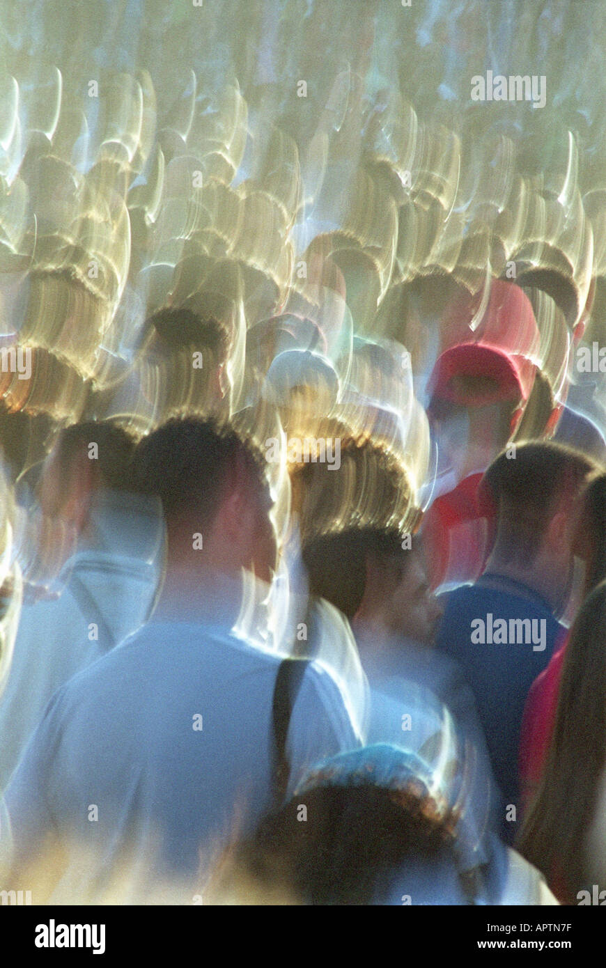 crowd of people in town Stock Photo - Alamy