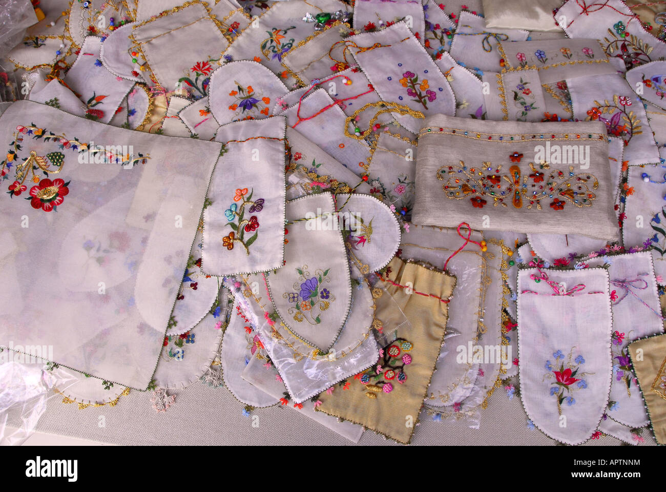 TRADITIONALLY HANDMADE TURKISH LACE Stock Photo - Alamy